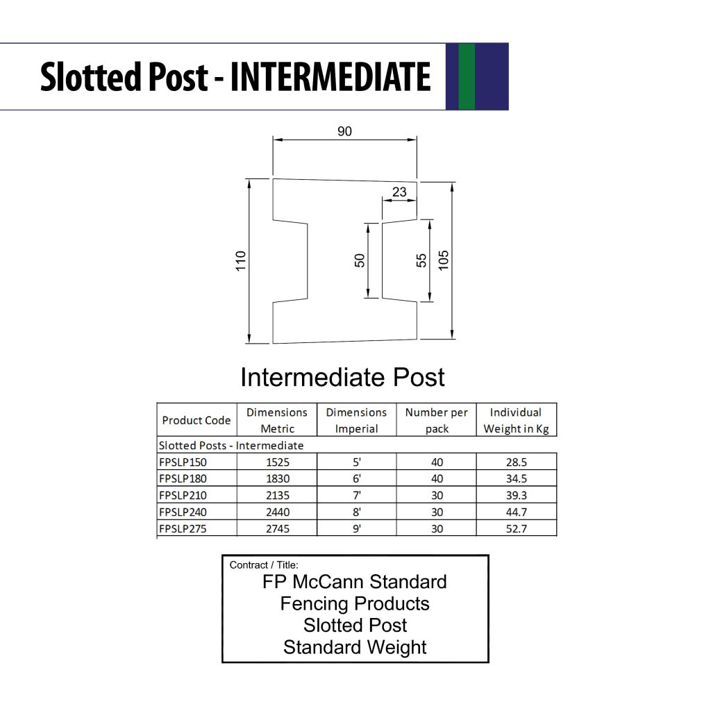Concrete Intermediate Posts - Thomson Sawmills